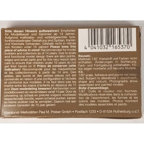 Preiser | Toys | Preiser Wwii German Artillery Gunners 87 Scale 7 Military Figures Unopened ...